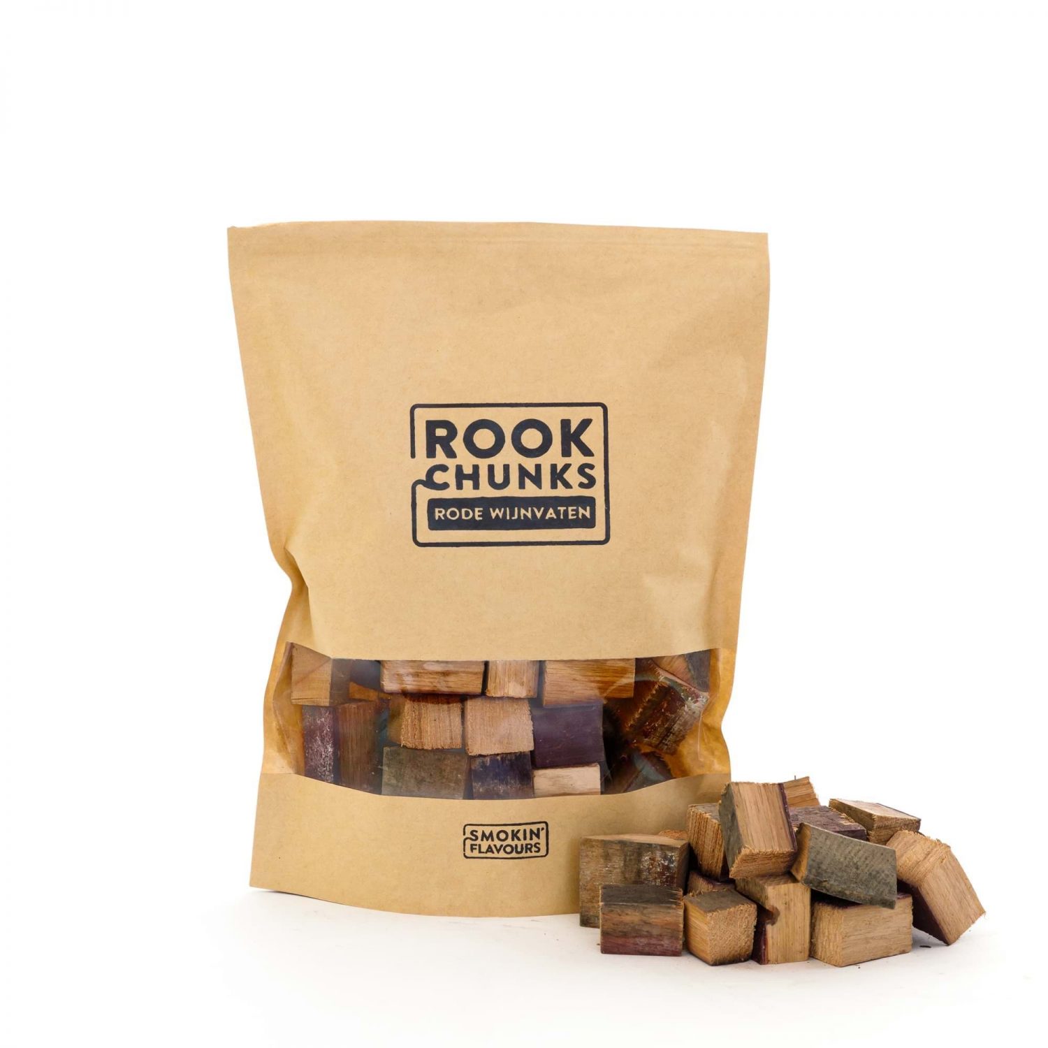 Smokin' Flavours Smoke Chunks Red Wine Barrels 1 kg - Cookers & Grills