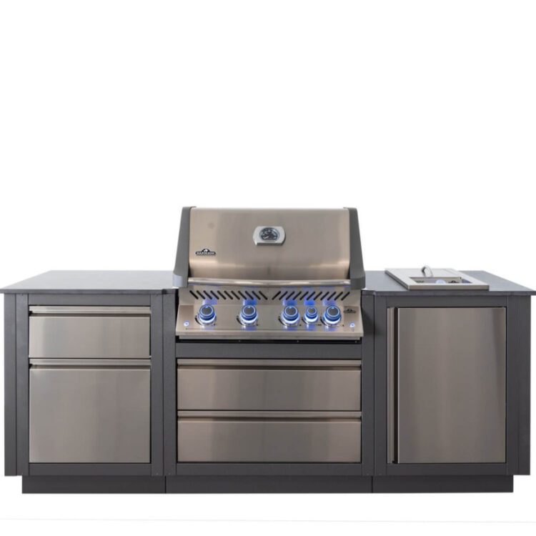 Napoleon Oasis™ Compact Buitenkeuken + Napoleon Prestige 500 RVS inbouw ...