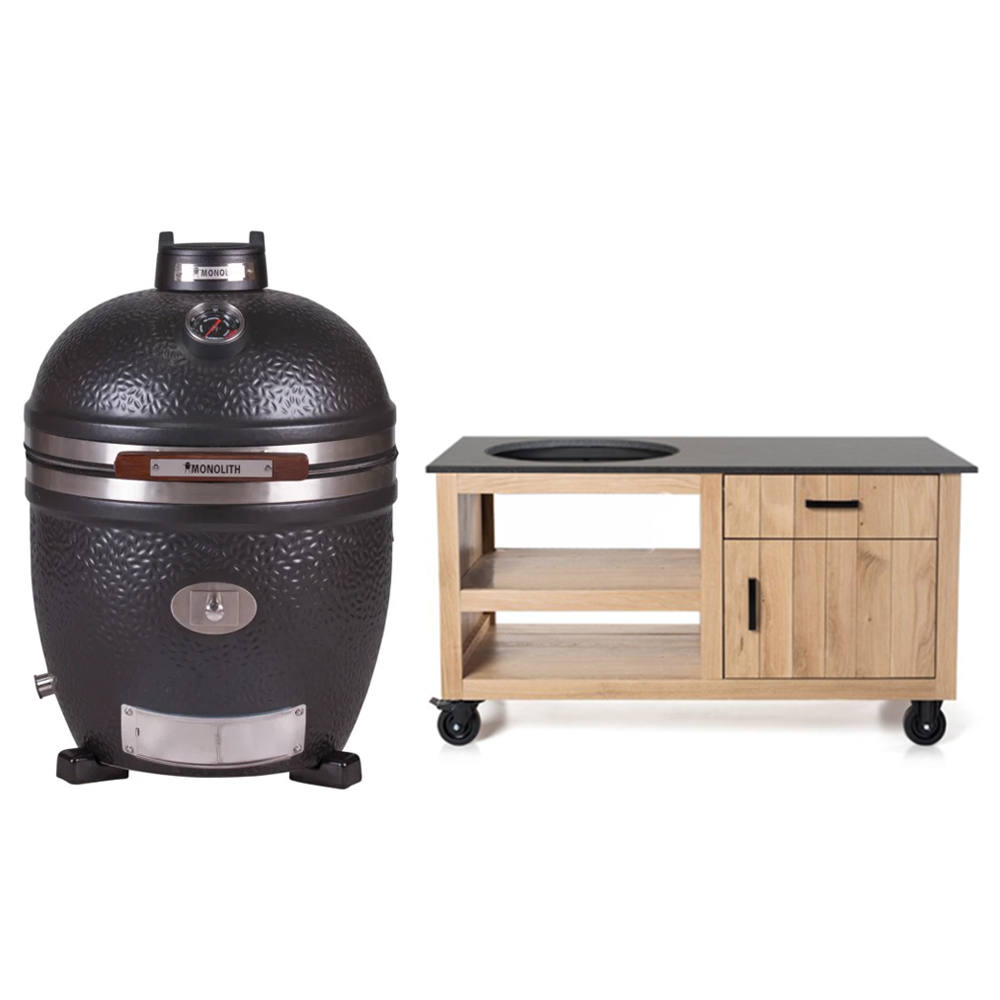 Monolith Avantgarde Classic + Fraaii Tafel Eikenhout Compact - Cookers ...