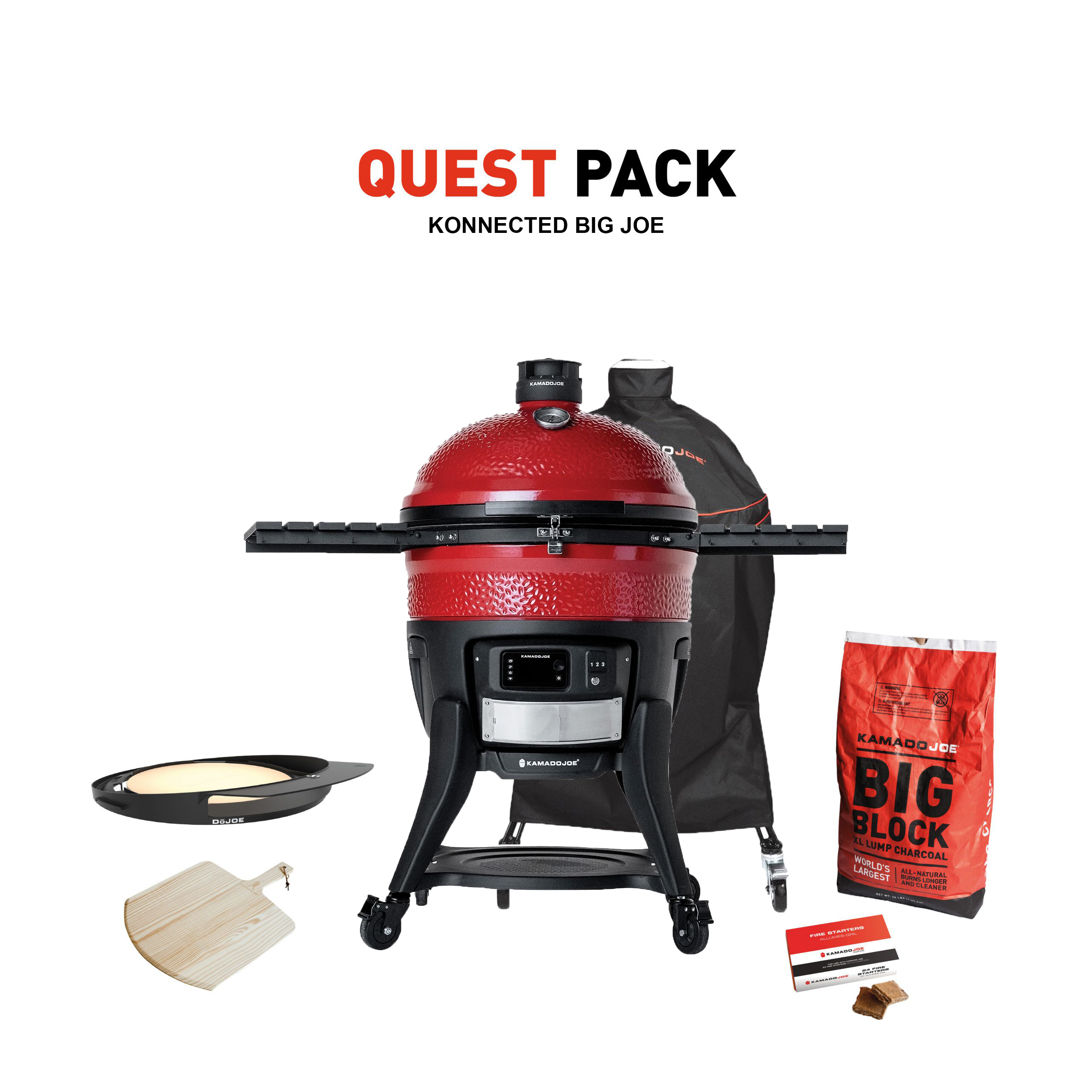 Kamado Joe Konnected Big Joe + Quest Pack - Cookers & Grills
